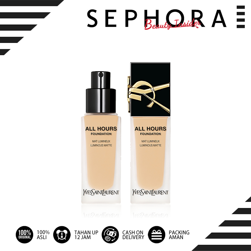 Jual [100% Original] Ysl Foundation/YSL All Hours Foundation Natural Luminous Matte Finish ...
