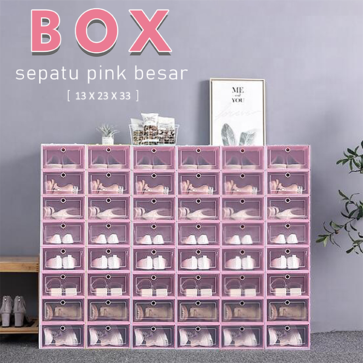 Jual PAKET HEMAT 5 PCS Kotak Sepatu/Sandal Transparan/Shoes Box /Rak ...