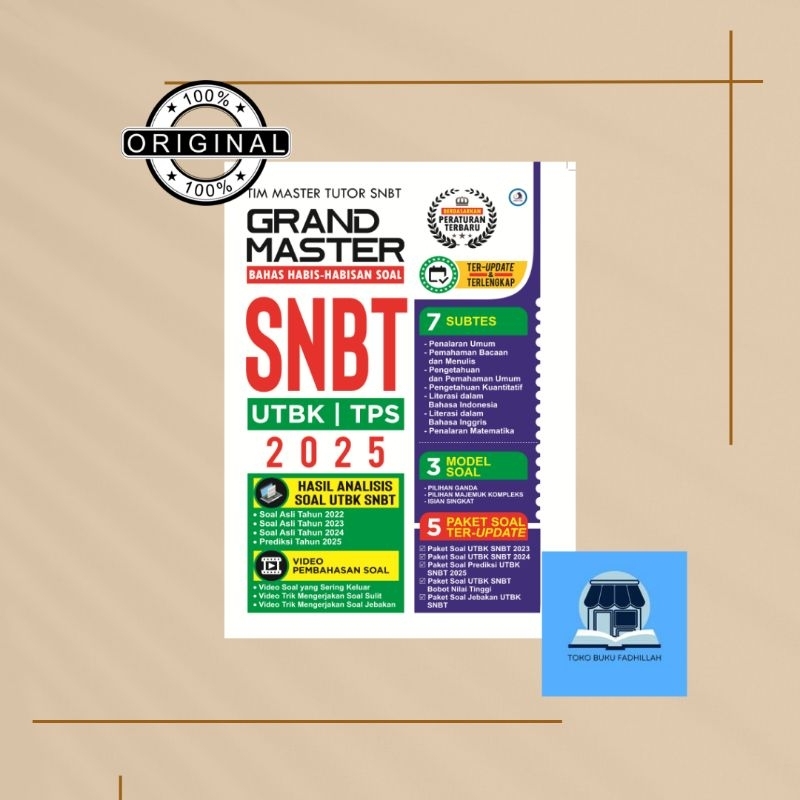 Jual Buku UTBK SNBT 2025 - GRAND MASTER UTBK SNBT 2025 | Shopee Indonesia