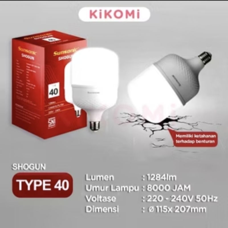 Jual lampu led E27 40w 40 watt terang putih murah berkualitas LAMPU LED TABUNG 40 watt SUPER ...