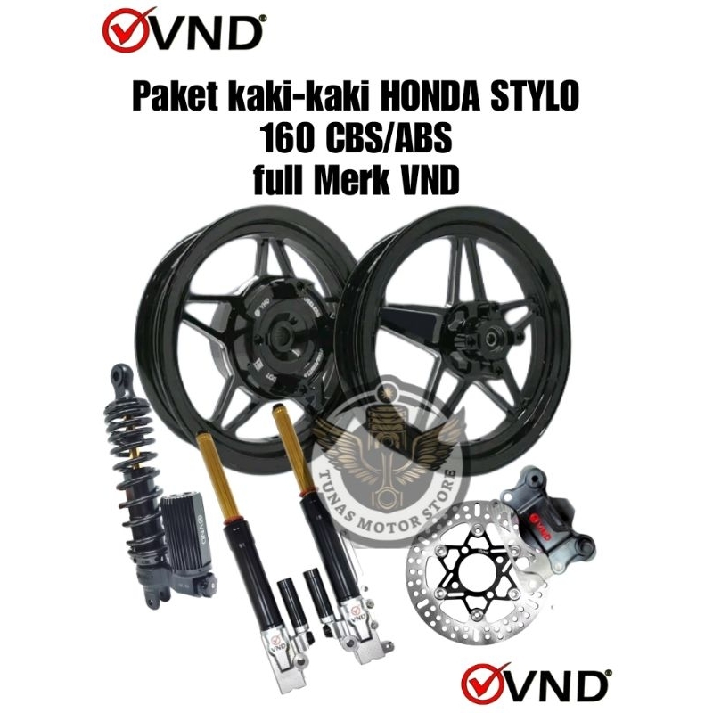 Jual PAKETAN KAKI KAKI HONDA STYLO 160 CBS/ABS VND SHOCK DEPAN VND ...
