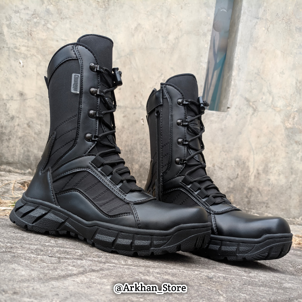 Jual Sepatu PDL Ninja TNI POLRI Tactical Boots Safety Ujung Besi Brand ...