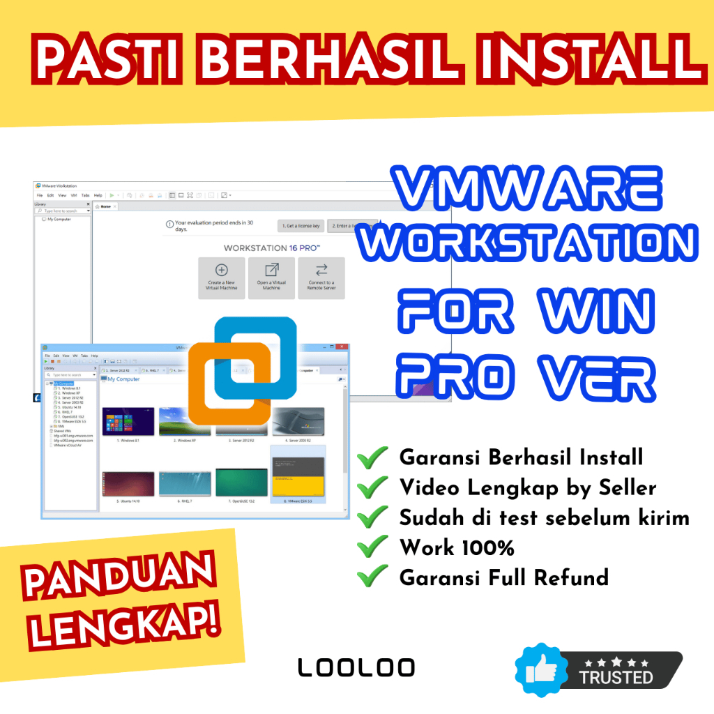 Jual VMware Workstation PRO 17.5 Terbaru 2024 + Serial Key Lifetime ...