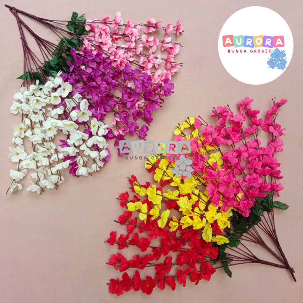 Jual Artifical Jumbo Sakura Cherry Blossom Flower Bunga Imlek Chinese ...