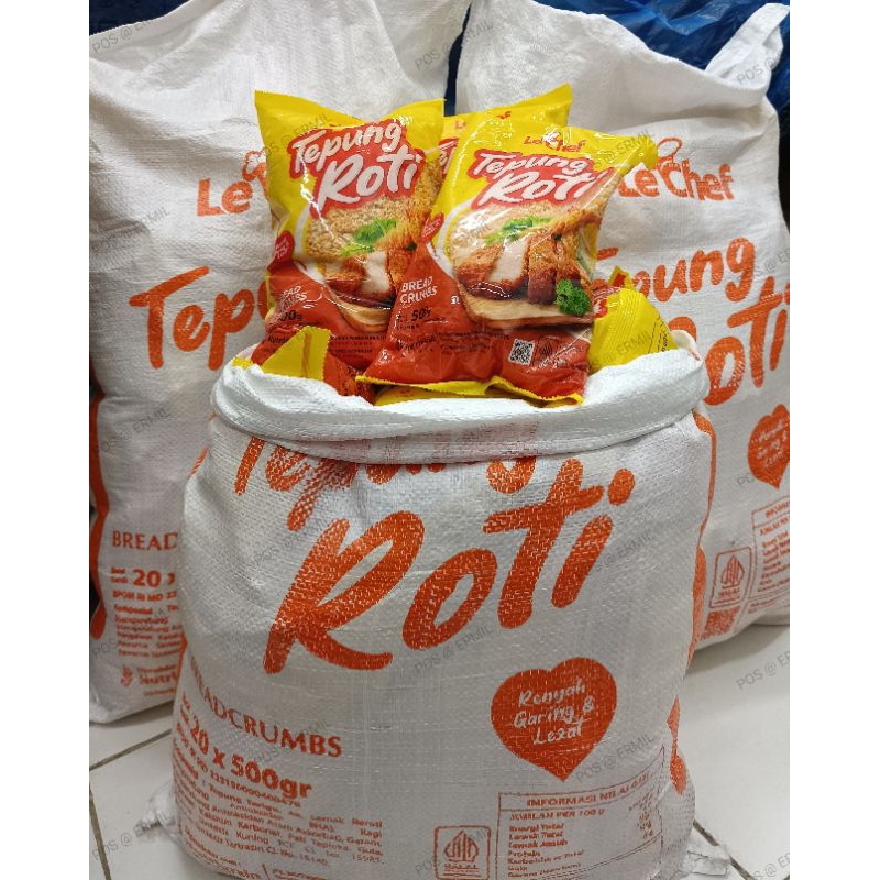 Jual Le Chef Tepung Roti 1 Ball (20pcs X 500gr) | Shopee Indonesia