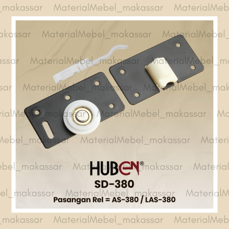 Jual Roda Rel Sliding Rel Lemari Timbul SD 380 HUBEN | Shopee Indonesia