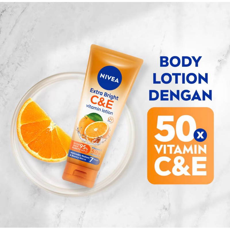 Jual NIVEA C&E VITAMIN LOTION 50x+VITAMEN E | Shopee Indonesia