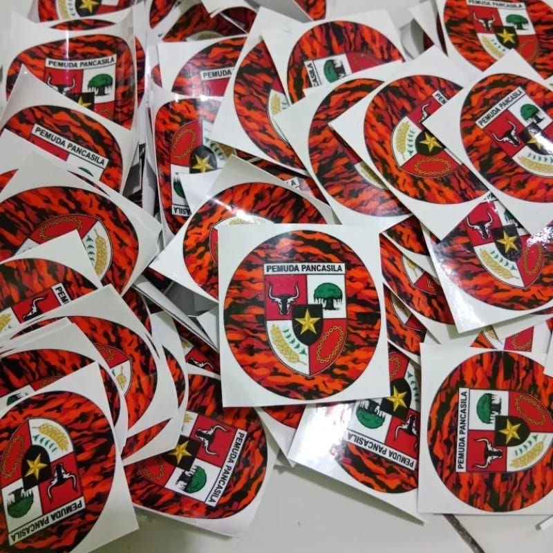 Jual STIKER LOGO PP BULAT UKURAN 8X8 CM ISI 30 PCS BAHAN TEBAL | Shopee ...
