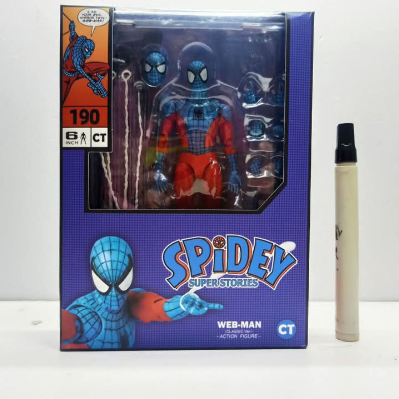 Jual Mainan action figure Shf CT Medicom Toys Mafex No.190 Web Man ...