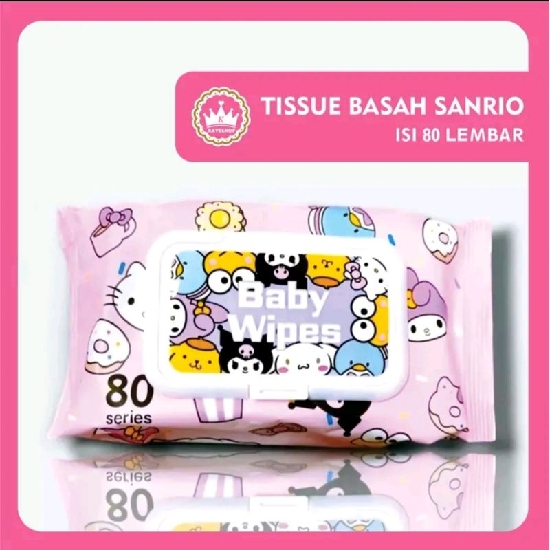 Jual Tissue basah karakter 1 pack isi 80 lembar | Shopee Indonesia