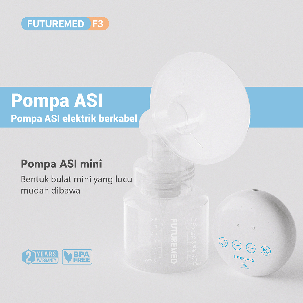 Jual FUTUREMED ASI Electric Portable Tanpa Rasa Sakit Painless Rechargeable Single Breast Pump ...