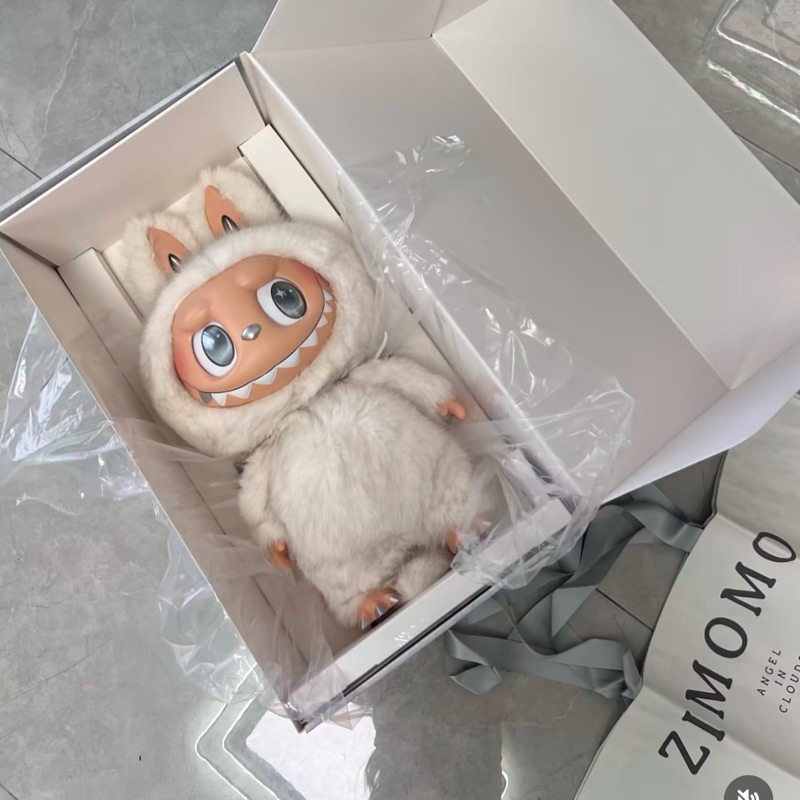 Jual THE MONSTERS ZIMOMO WHITE LABUBU ANGEL IN CLOUDS Vinyl Face Doll ...