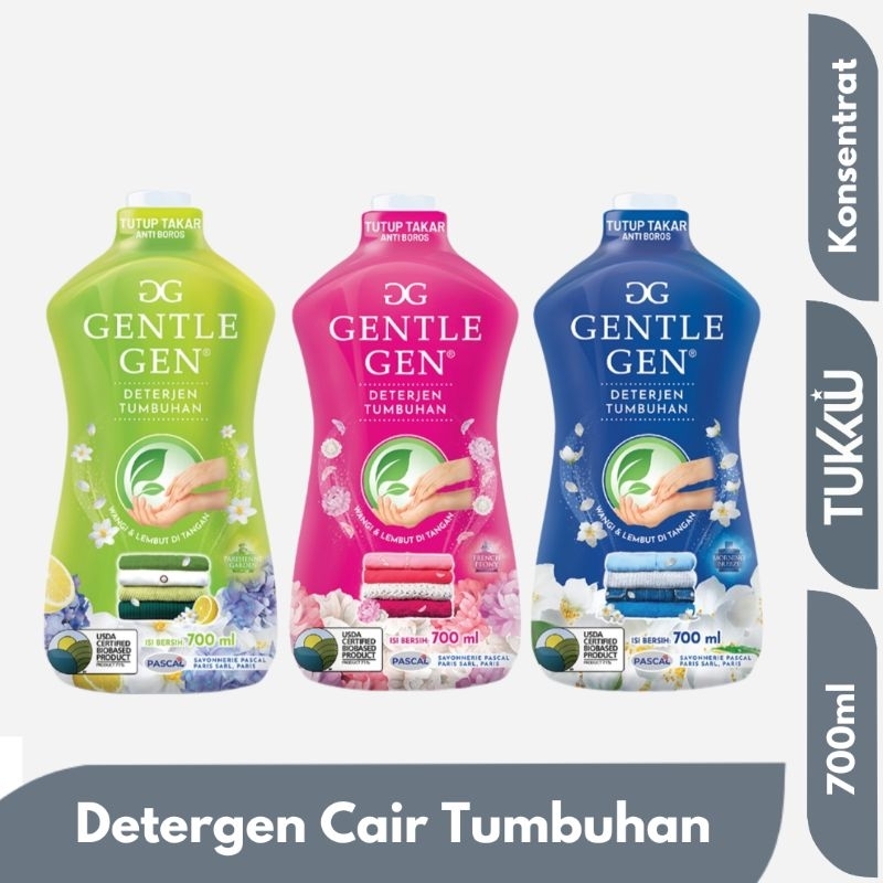 Jual Gentle Gen Detergen Konsentrat Tumbuhan Botol 700ml | Shopee Indonesia