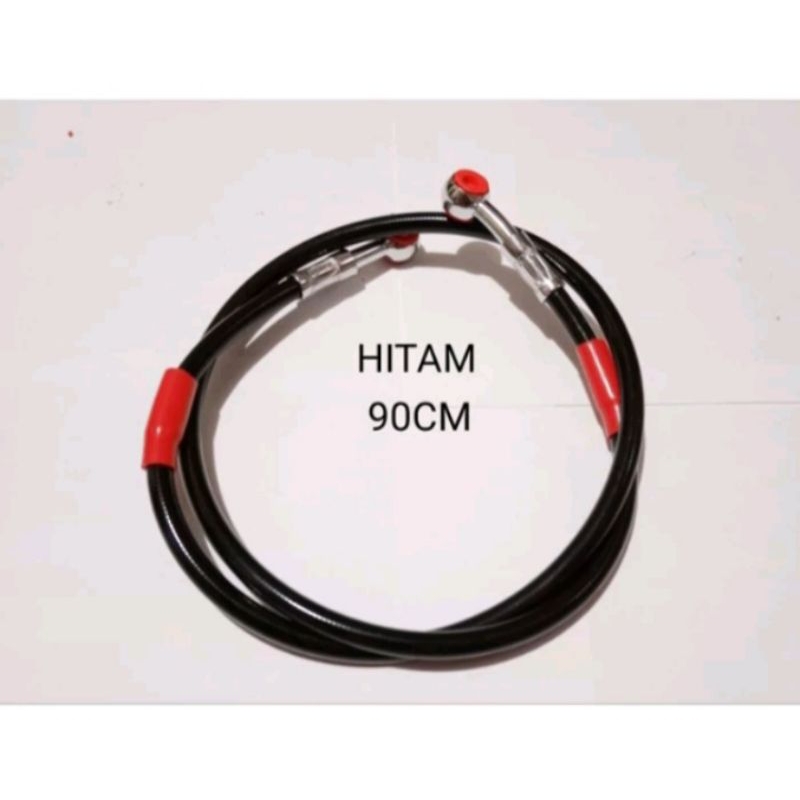 Jual selang rem depan 90cm model TDR SERAT CARBON selang rem depan ...