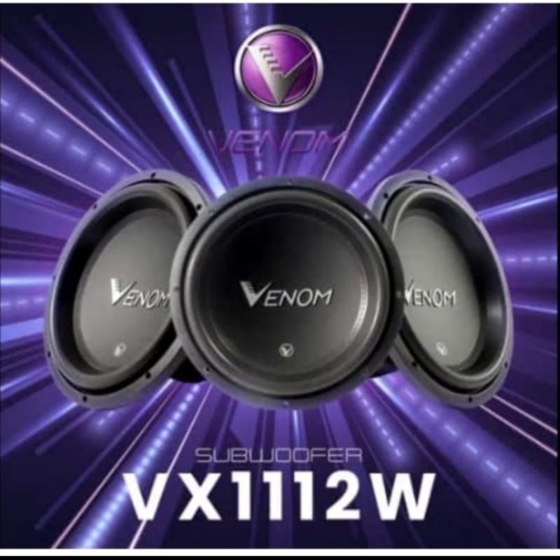 Jual Subwoofer Venom VX1112W Subwoofer Audio Mobil 12 inch Double Coil ...