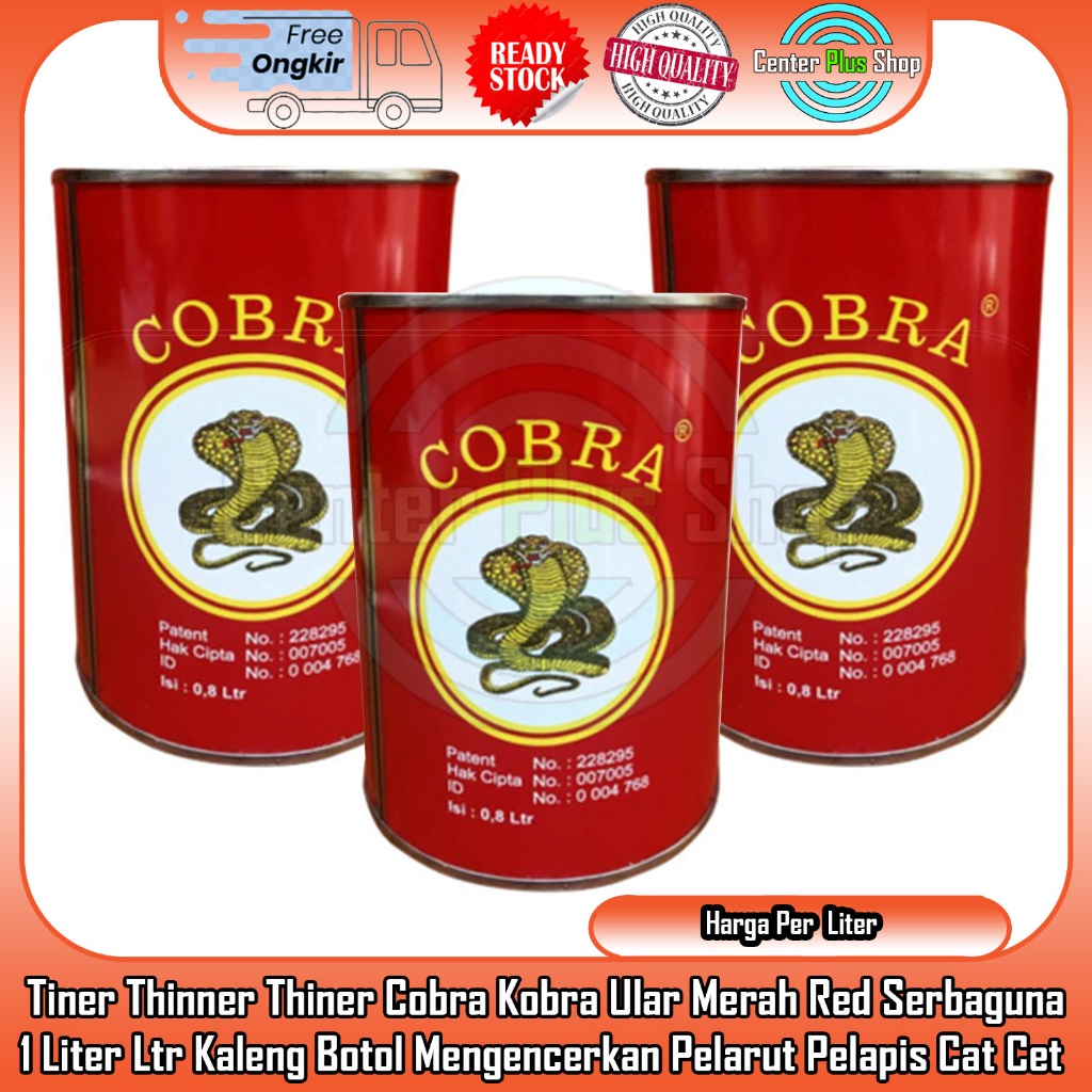 Jual High Gloss Mengencerkan Larut Cair Thinner Cobra Kobra Merah ...