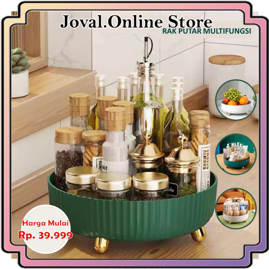 Jual RAK PUTAR PENYIMPANAN SERBAGUNA 360 DERAJAT / RAK PUTAR BUAH / RAK ...