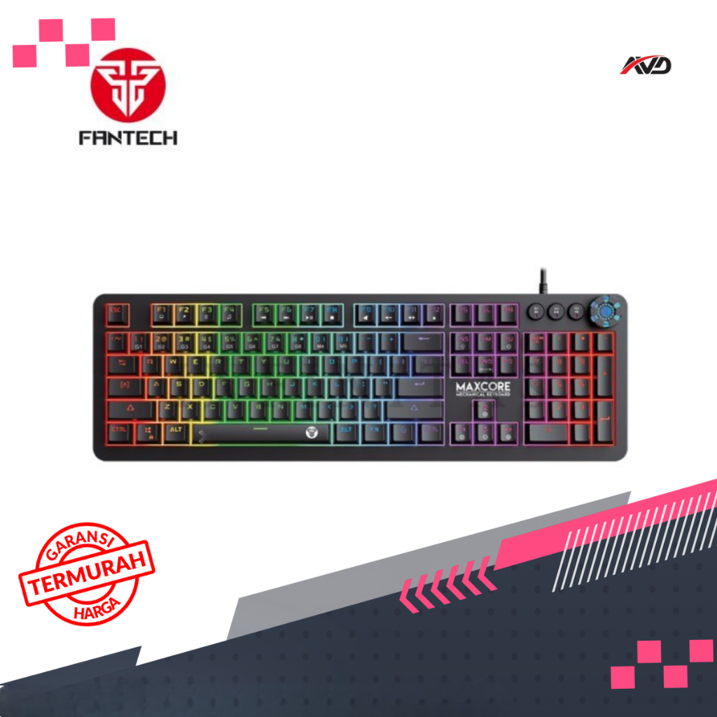 Jual [BEKAS] Fantech MAXCORE MK852 100% Mechanical Keyboard Black ...