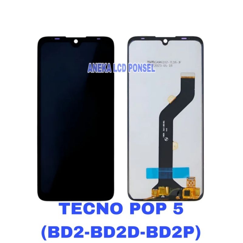 Jual LCD+TOUCHSCREEN TECNO POP 5 (BD2-BD2D-BD2P) FULLSET | Shopee Indonesia