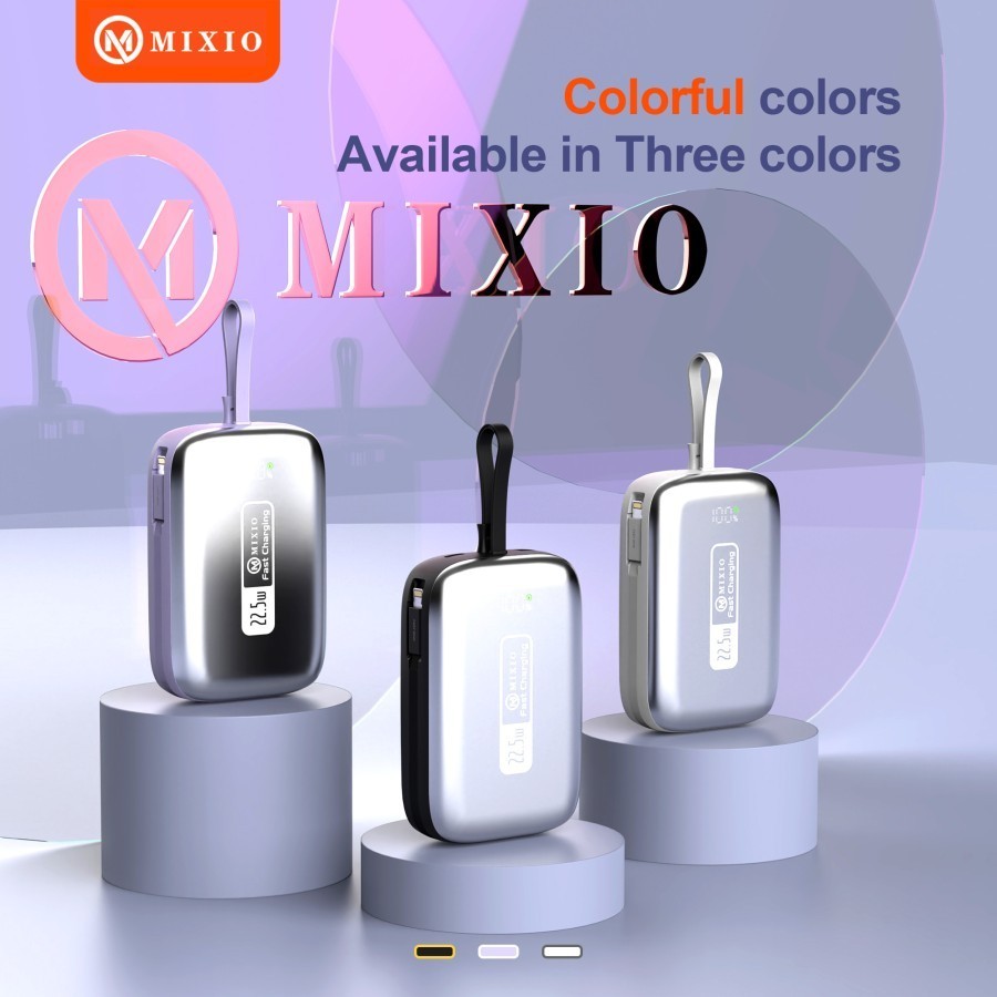 Jual MIXIO MP-14 20000mAh Small Size Powerbank 22.5W With Kabel Fast ...