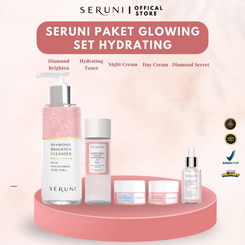 Jual SERUNI SKINCARE - PAKET SKINCARE PERAWTAN WAJAH GLOWING ...