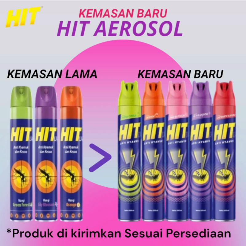 Jual Hit Semprot Nyamuk Aerosol Obat Anti Nyamuk Spray | Shopee Indonesia