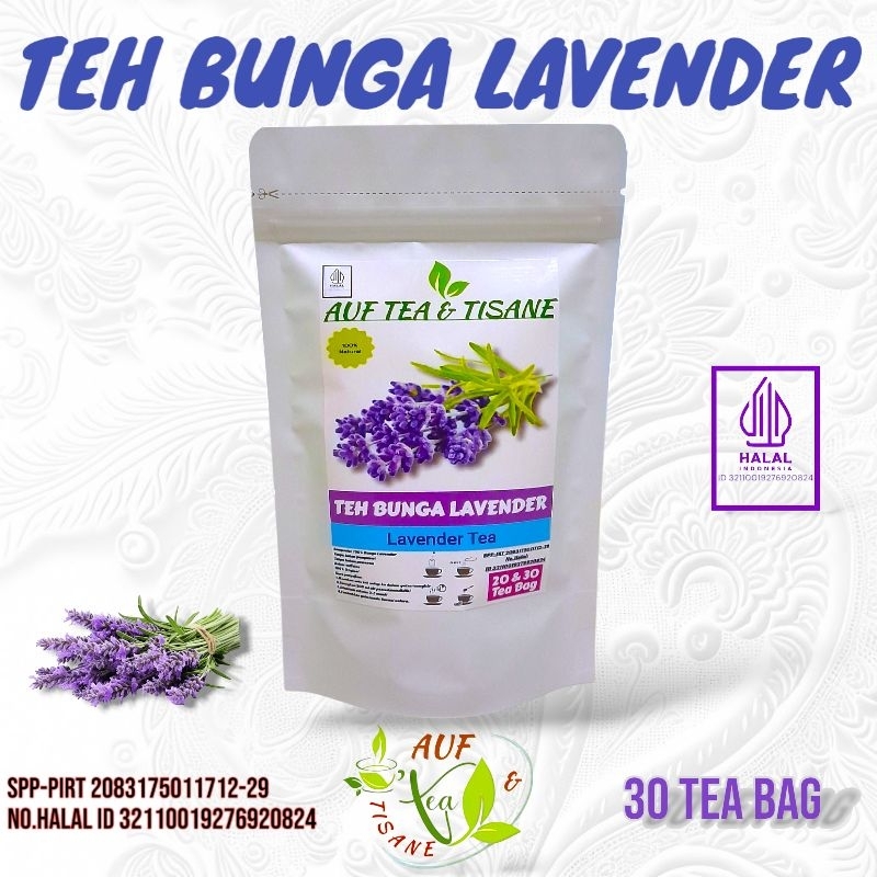 Jual AUF Tea & Tisane Teh Bunga Lavender | Lavender Flower Tea,Isi 20 ...