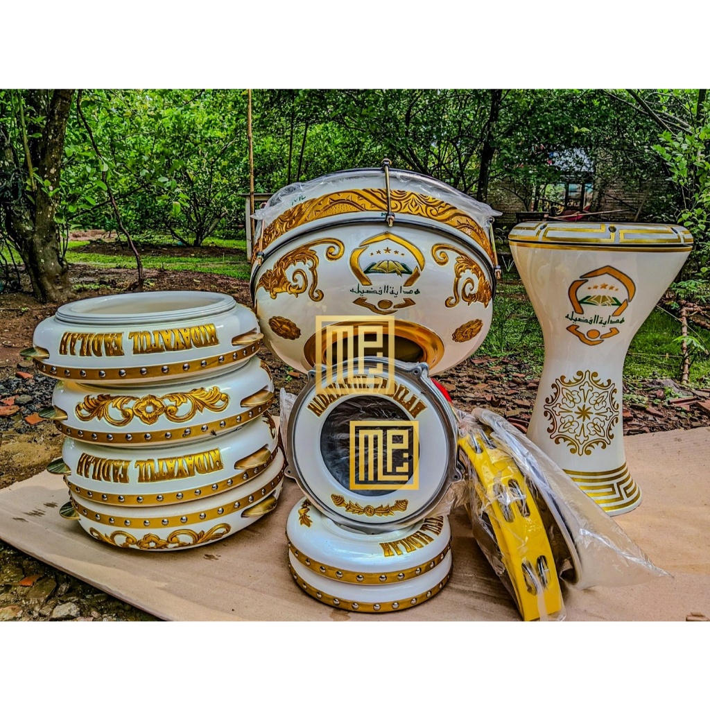 Jual Alat hadroh alat rebana alat qosidah alat banjari fullset 1 set ...