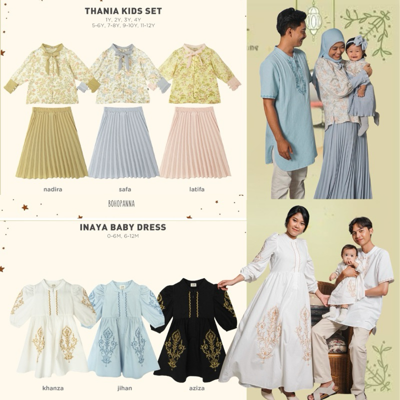 Jual Bohopanna Raya Collection-Inaya Dress Bohopanna-Thania Set Bohopanna | Shopee Indonesia