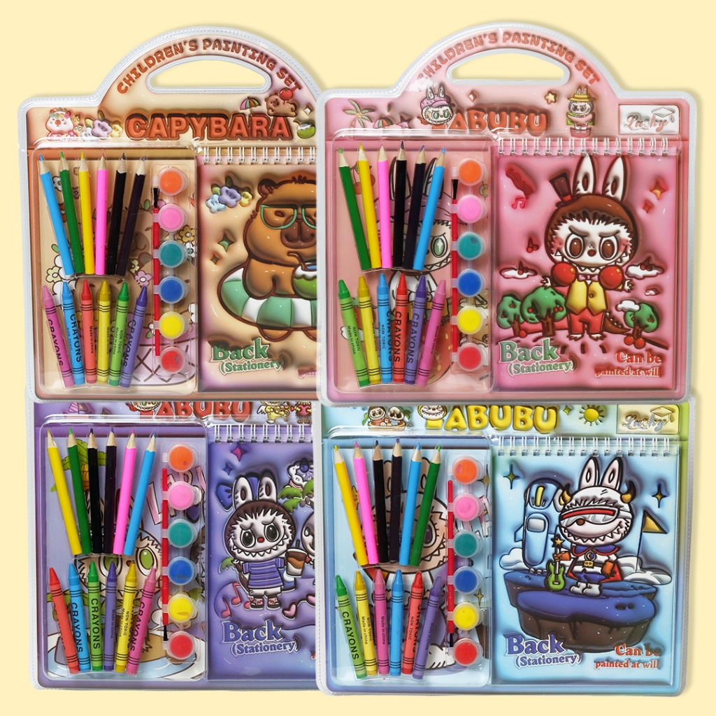 Jual TnT Alat Mewarnai Set Labubu Alat Menggambar Souvenir Ulang Tahun ...