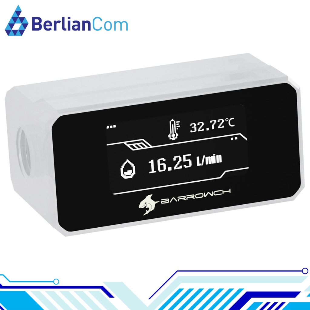 Jual BARROW FBFT07 Multimode OLED Water Temperature and Flow Meter ...