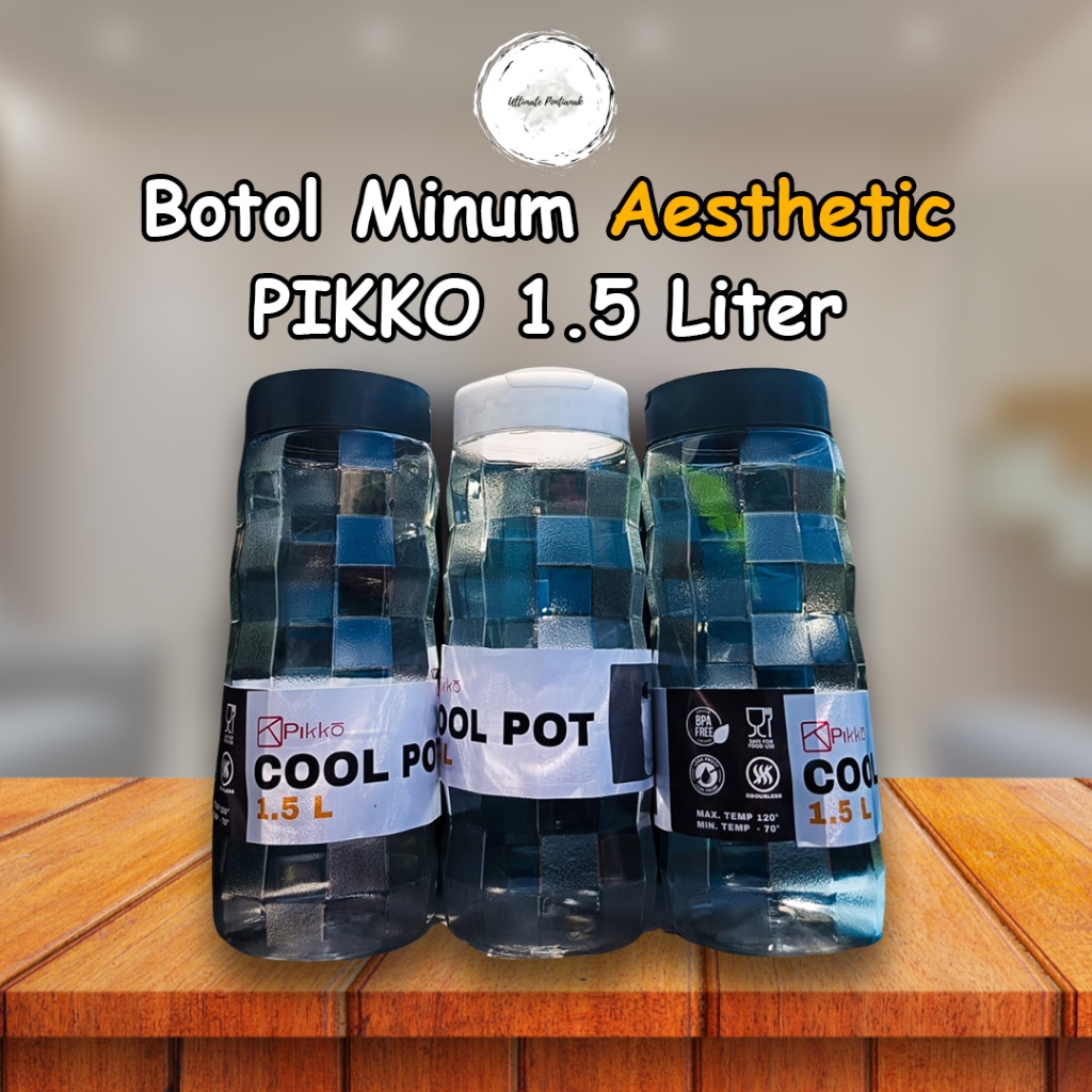 Jual PIKKO Botol Minum Aesthetic 1.5 Liter | Botol Minum Aesthetic ...