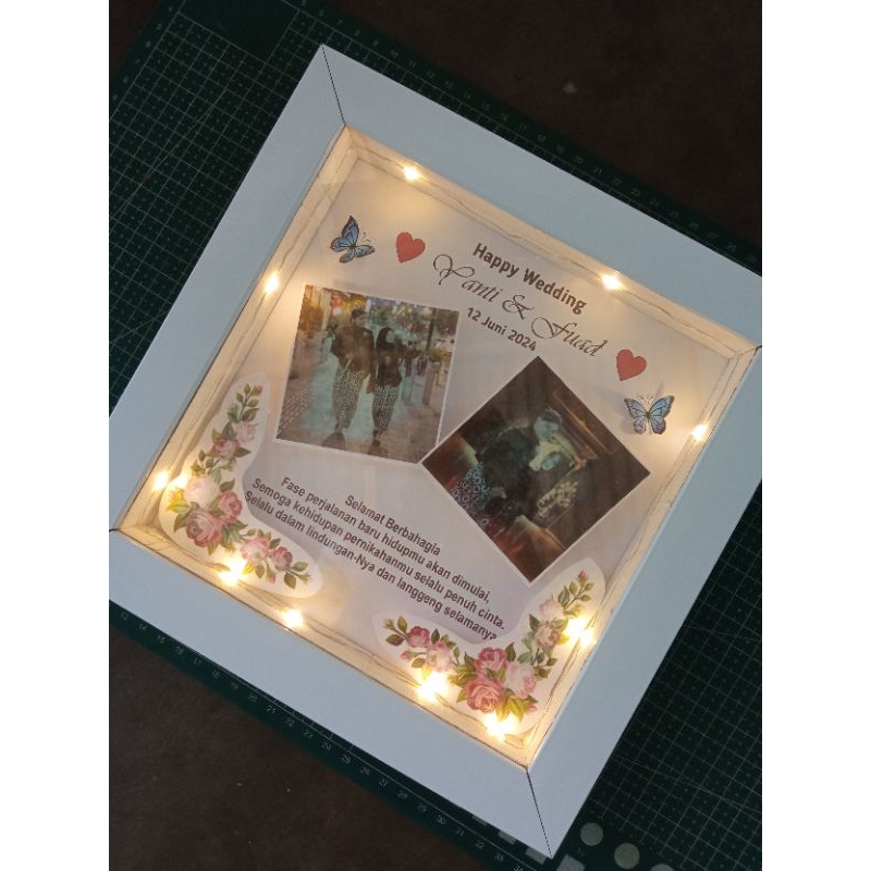 Jual Frame Kado Pernikahan Anniversary Aesthetic Kado Custom Foto ...