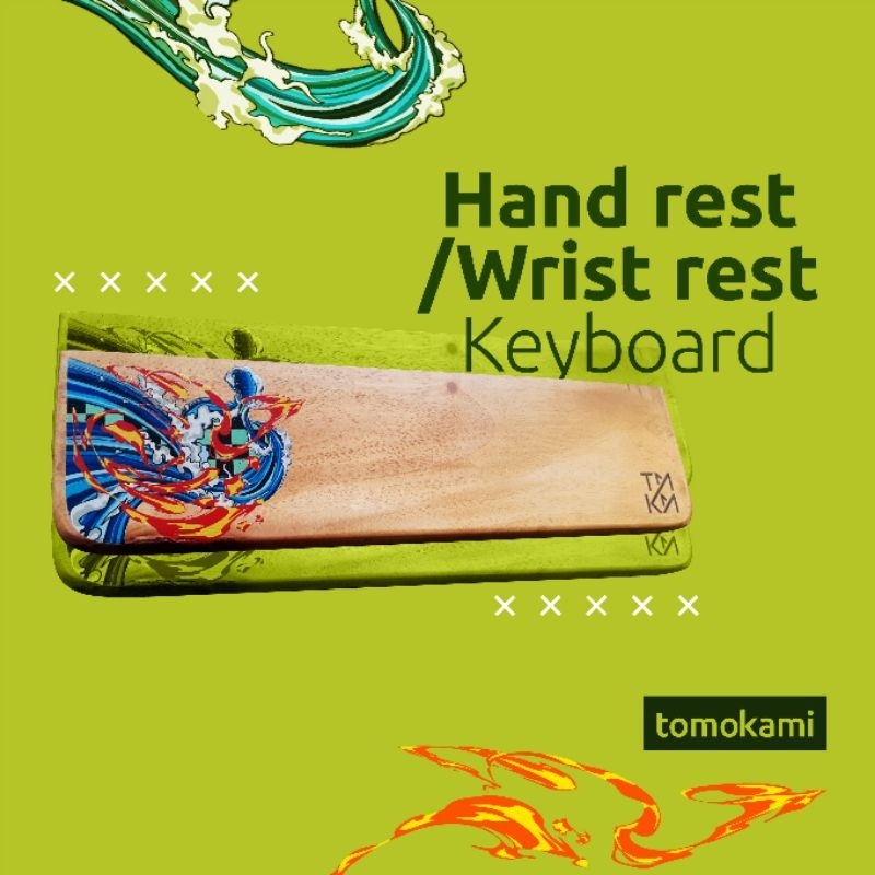 Jual Hand rest/ wrist rest kayu keyboard Demon slayer | Shopee Indonesia