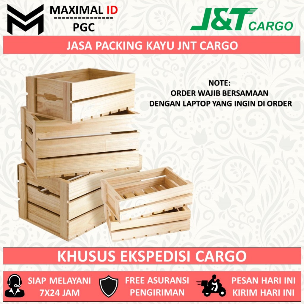 Jual JASA PACKING KAYU LAPTOP KUSUS JNT CARGO | Shopee Indonesia