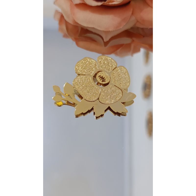 Jual bros Rafflesia/souvenir khas bengkulu/bros premium/pin motif bunga ...