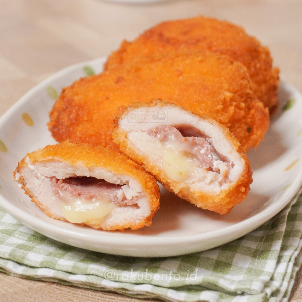 Jual Chicken Cordon Bleu Roku Bento JKT isi 3 - Frozen Nugget Katsu ...