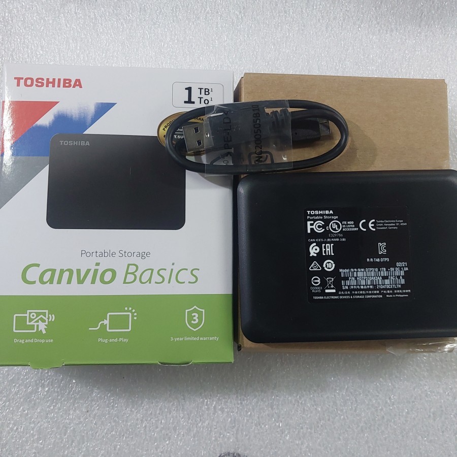 Jual hardisk eksternal 1tb MURAH hdd external 1TB toshiba Likenew usb 3 ...
