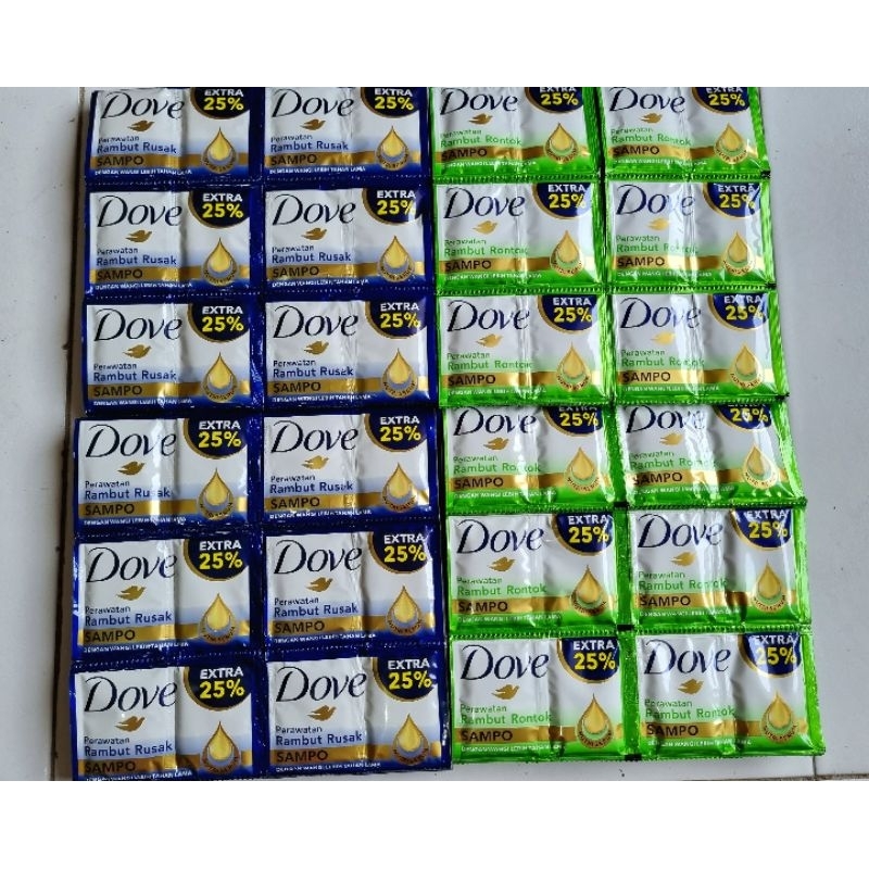 Jual Dove Shampo renceng isi 24 pcs | Shopee Indonesia