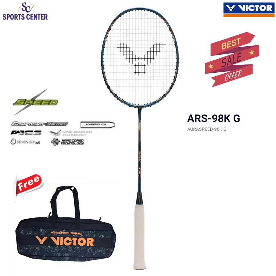 Jual Best Deal Raket Badminton Victor Auraspeed 98K / ARS-98K G ...
