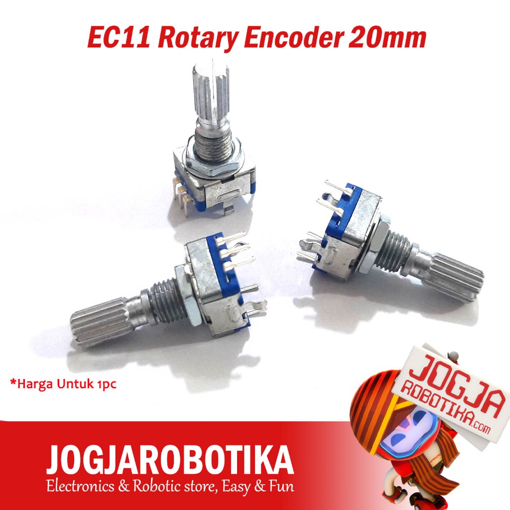 Jual EC11 Rotary Encoder Potentiometer Length 20mm Diameter 6mm ...