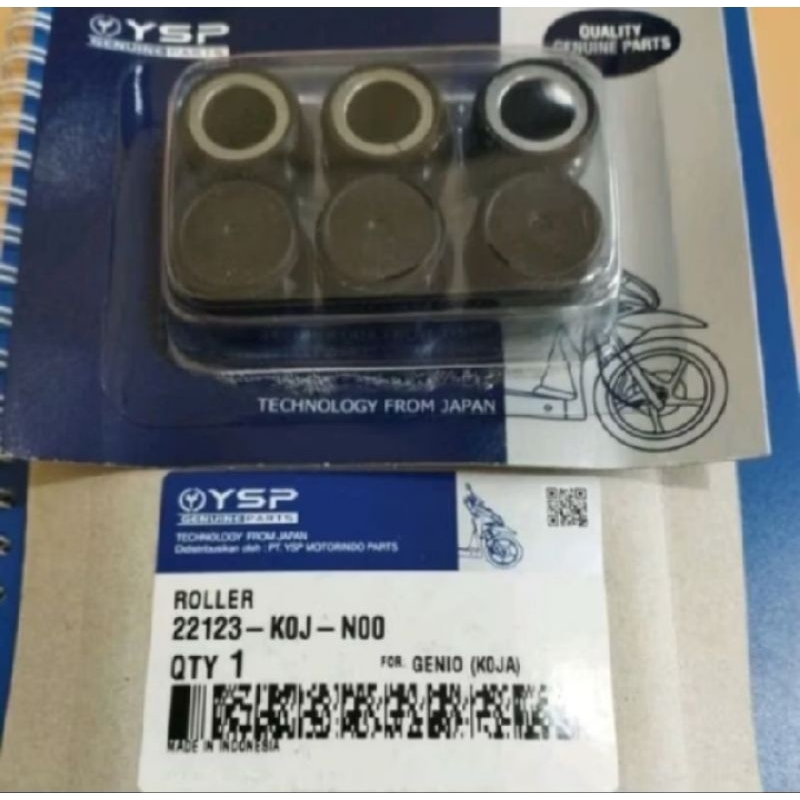 Jual GROSIR YSP ROLLER SET GENIO (harga 3set)/ K0JA / ORIGINAL YSP FCC ...