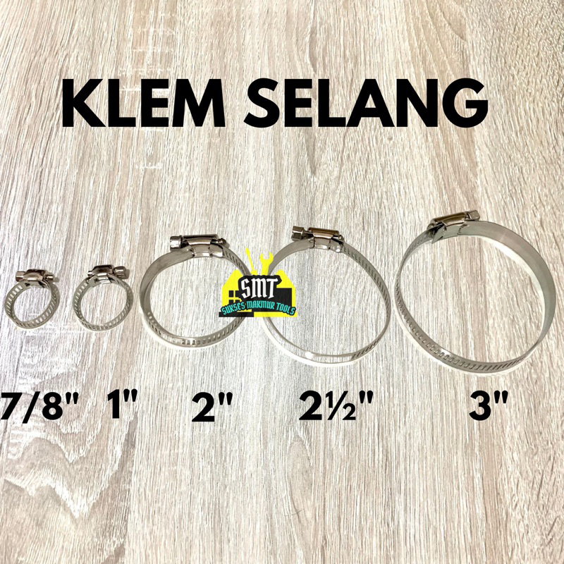 Jual Klem Selang / Clam Selang / Klem Selang Stainless Steel / Klem Gas ...