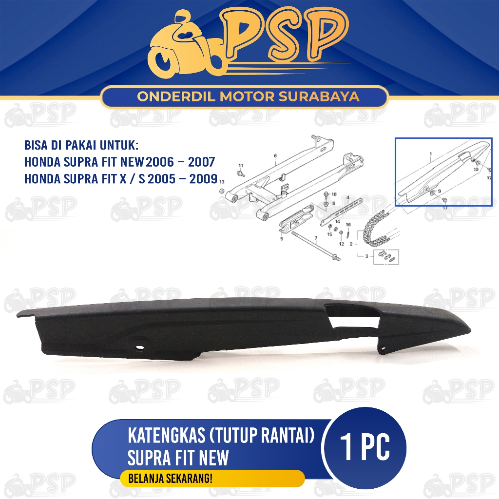 Jual Katengkas / Tutup Rantai Supra Fit New - Penutup Tutup Pelindung Cover Rantai Plastik Supra ...