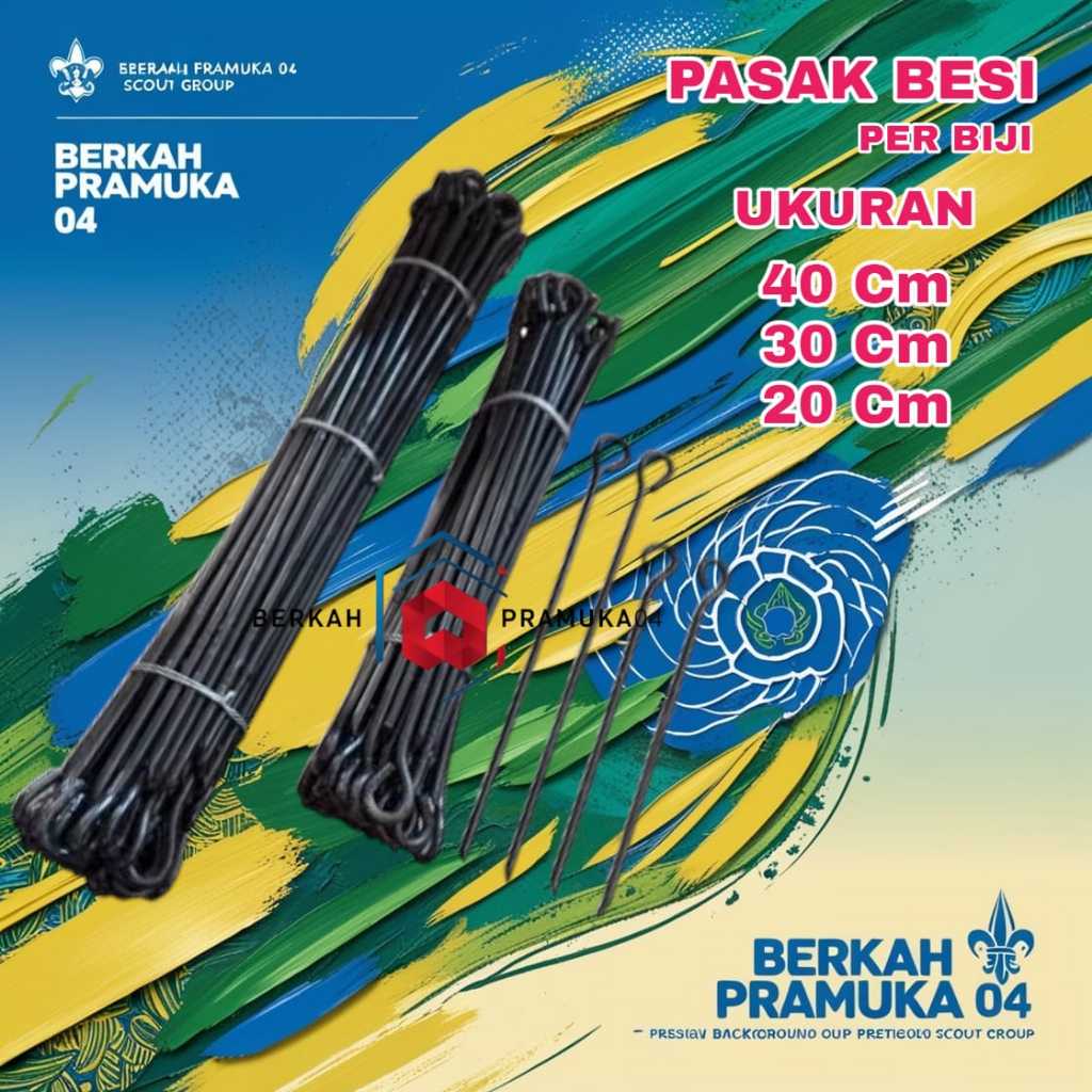 Jual Pasak patok besi tenda panjang jumbo 40 cm | Shopee Indonesia