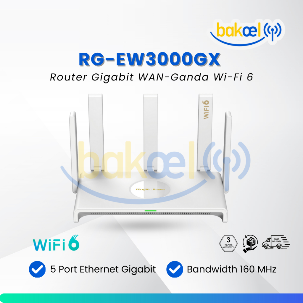 Jual Ruijie RG-EW3000GX Router Gigabit WAN Ganda WiFi 6 3000M | Shopee ...