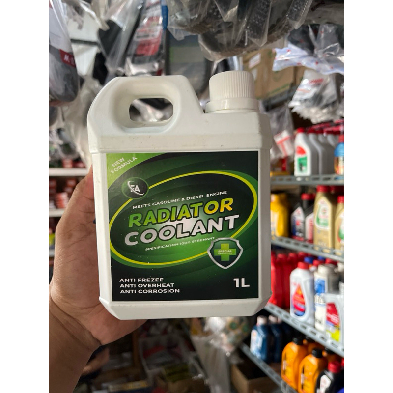 Jual air radiator coolant 1liter warna hijau | Shopee Indonesia