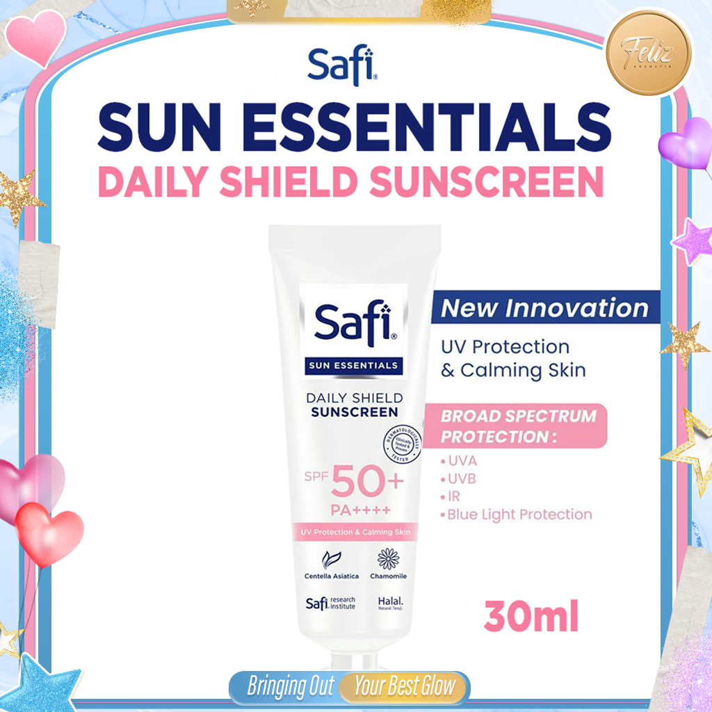 Jual * FELIZ * SAFI Sun Essentials Daily Shield Sunscreen SPF 50+ PA ...