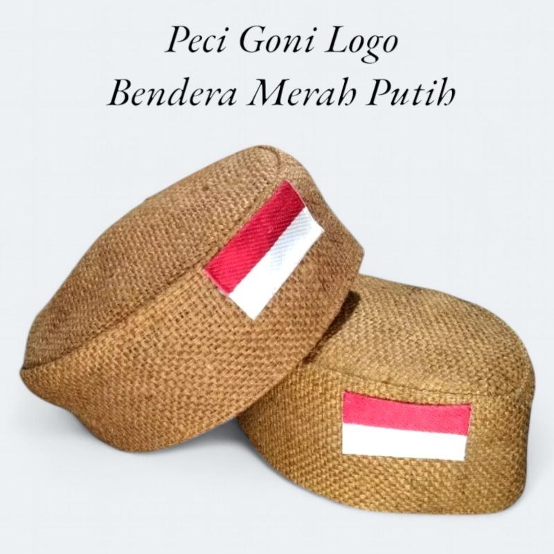 Jual Peci Bendera Indonesia / Kopiah Logo Merah Putih / Peci Goni ...
