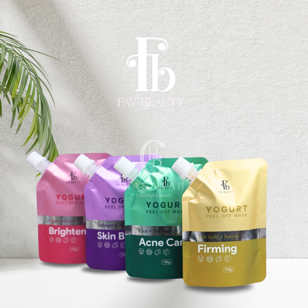 Jual Yogurt Peel Off Mask by FAV BEAUTY - Brighten, Skin Barrier, Acne ...